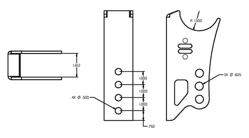 Ridetech Weld On Rear Axle Bracket for Bolt-On 4 Link – REM Aftermarket ...